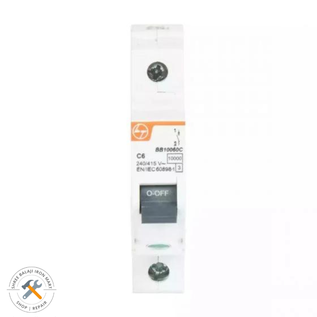 L&T Exora MCB 6 Amp C Curve Single Pole - BB10060C