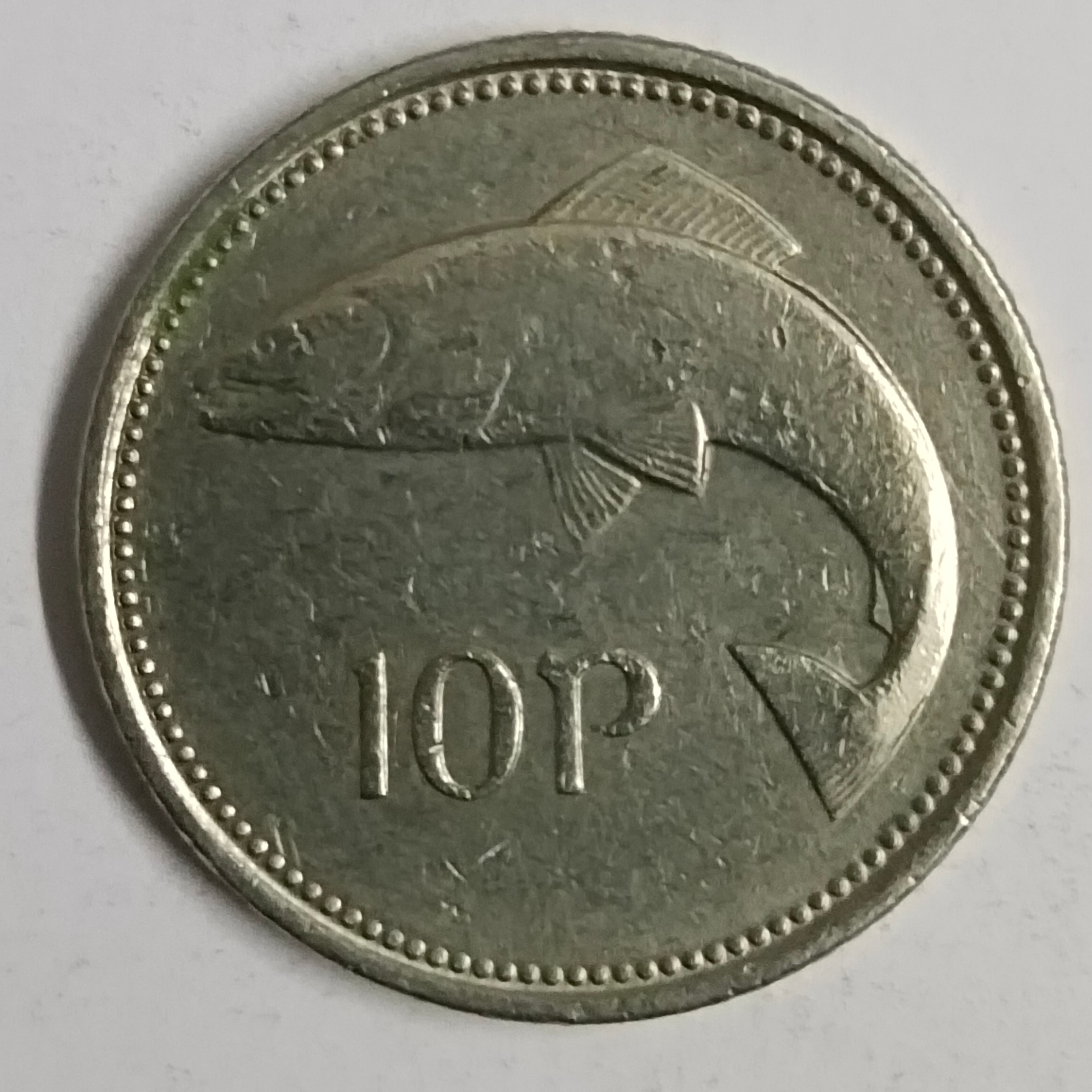 Order Ireland 10 Pence 1993 world coin Atlantic Salmon fish Online From ...
