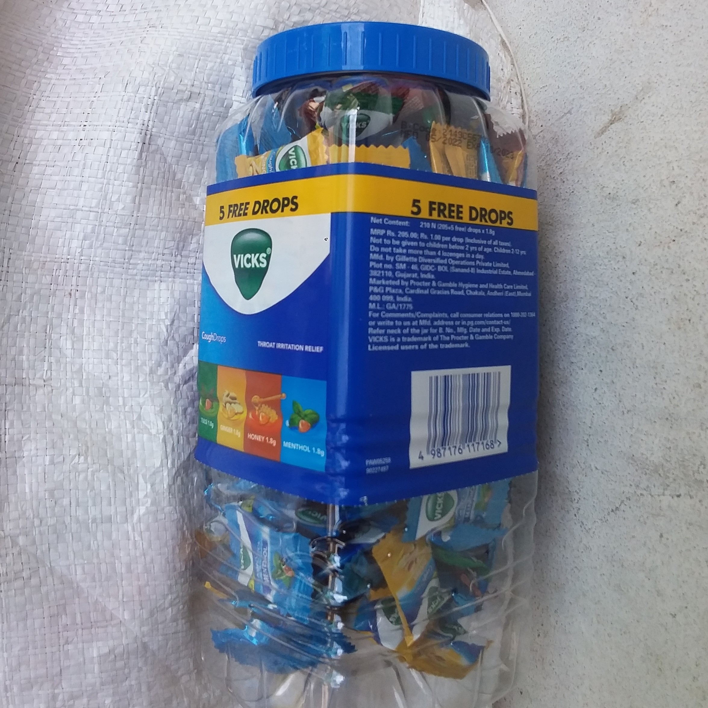 Vicks Cough Drops Jar