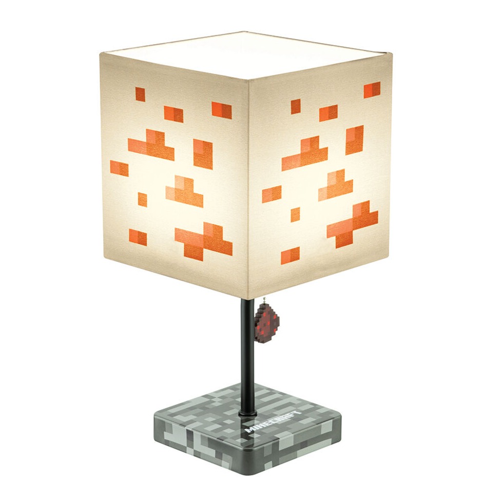 Buy Paladone Minecraft Table Lamp with Metal Base and Fabric Shade with ...