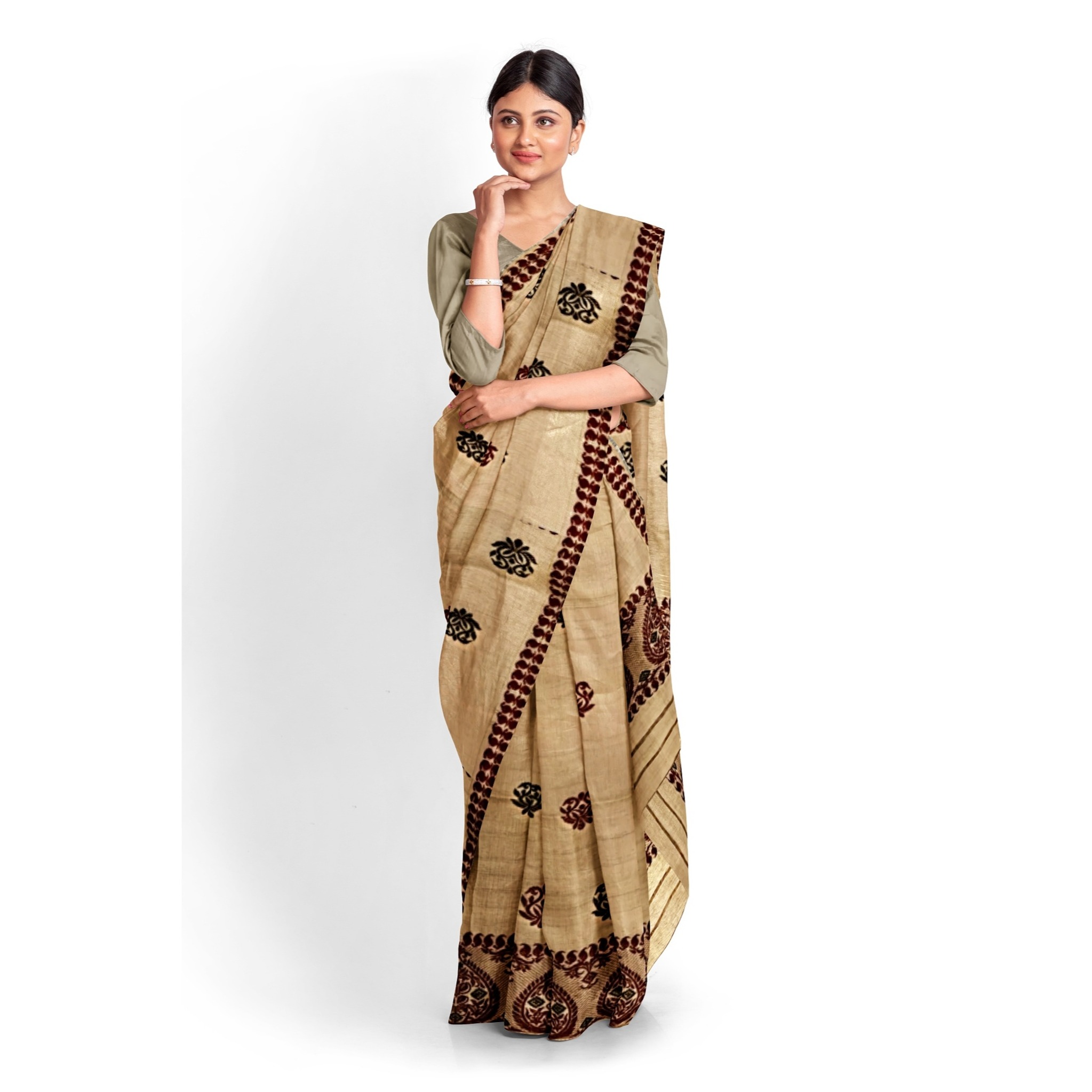 Order MEKHELA CHADAR- PURE MUGA (M-D1J22) Online From XUNALI XUTA,Guwahati