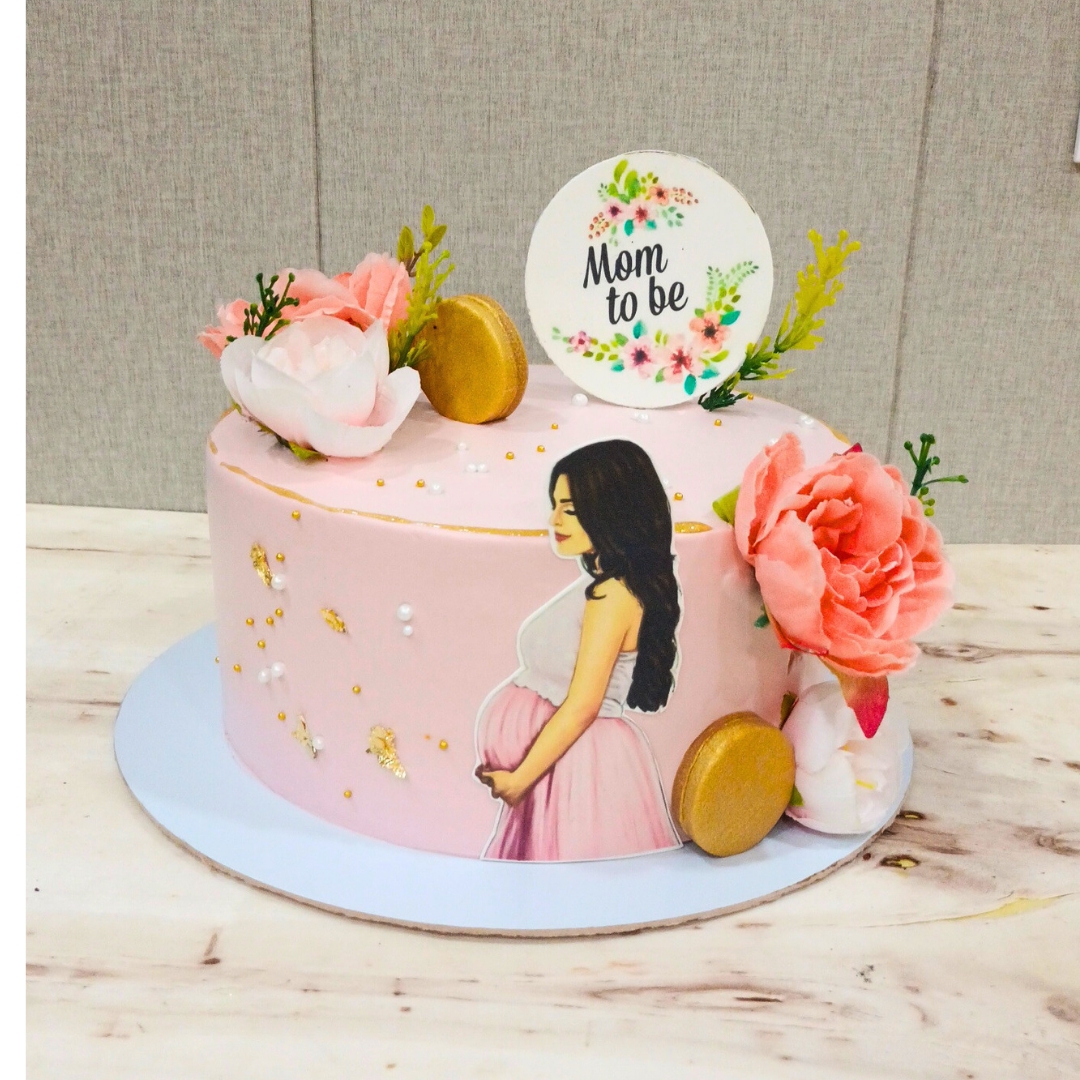 Buy Mom To Be Cake online at best price | Varushi Cake Queen