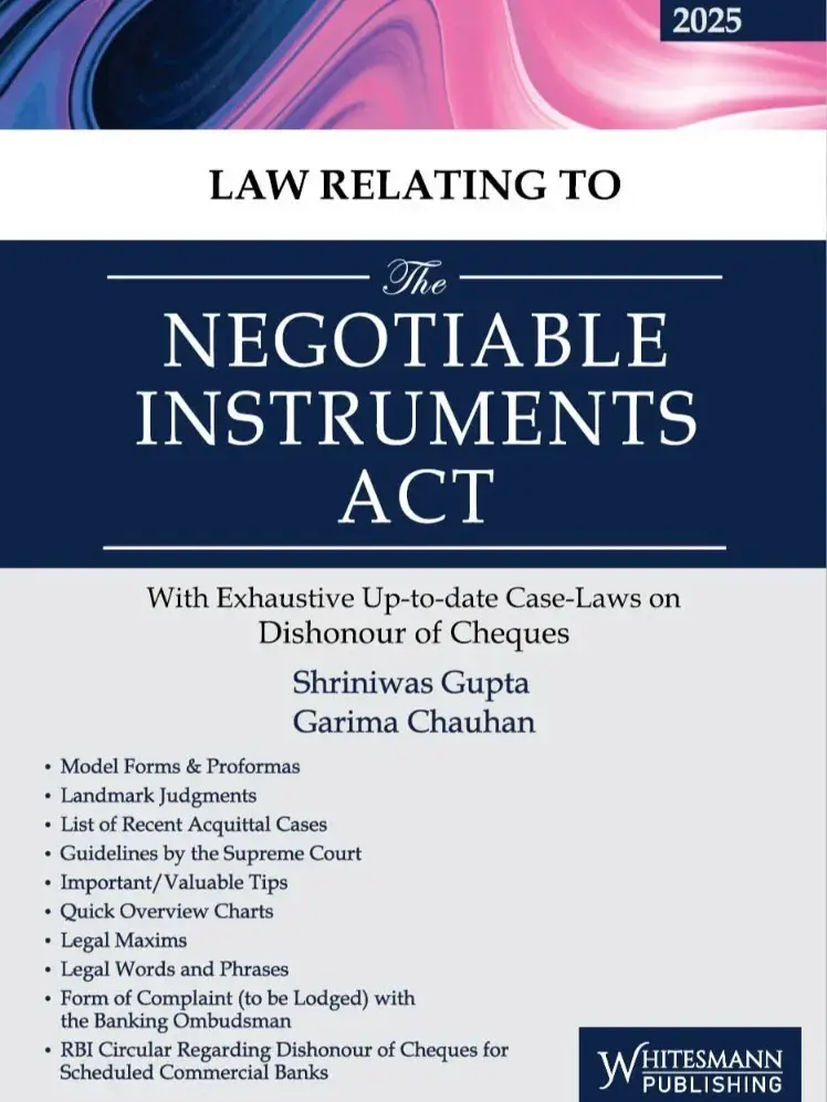 Buy Law Relating To The Negotiable Instruments Act online at best price ...