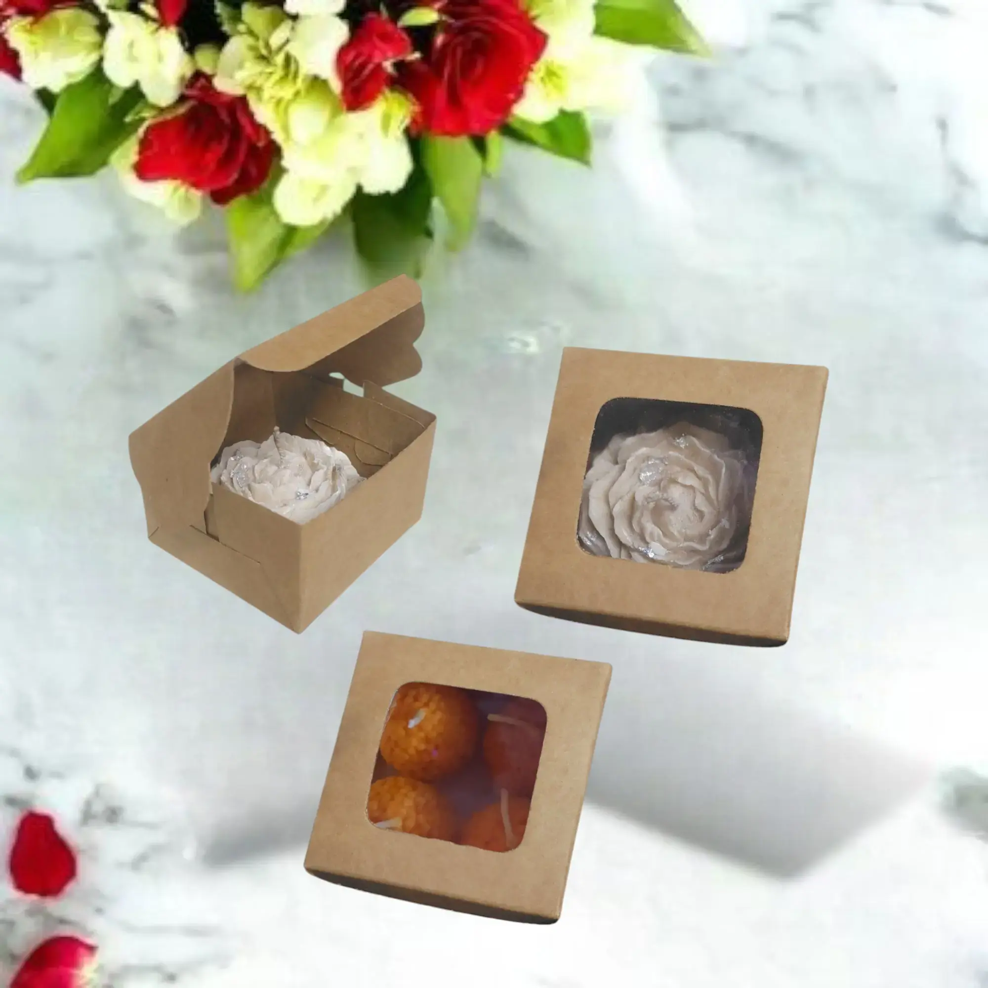 Buy Peony Brown craft box online at best price | Plutonious Innovations ...