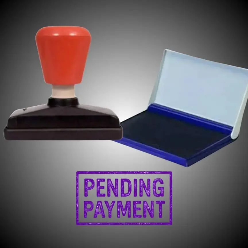 Buy Pending Payment Stamp Mohar for Bank and Business Use online at best price | Bank Adhikari