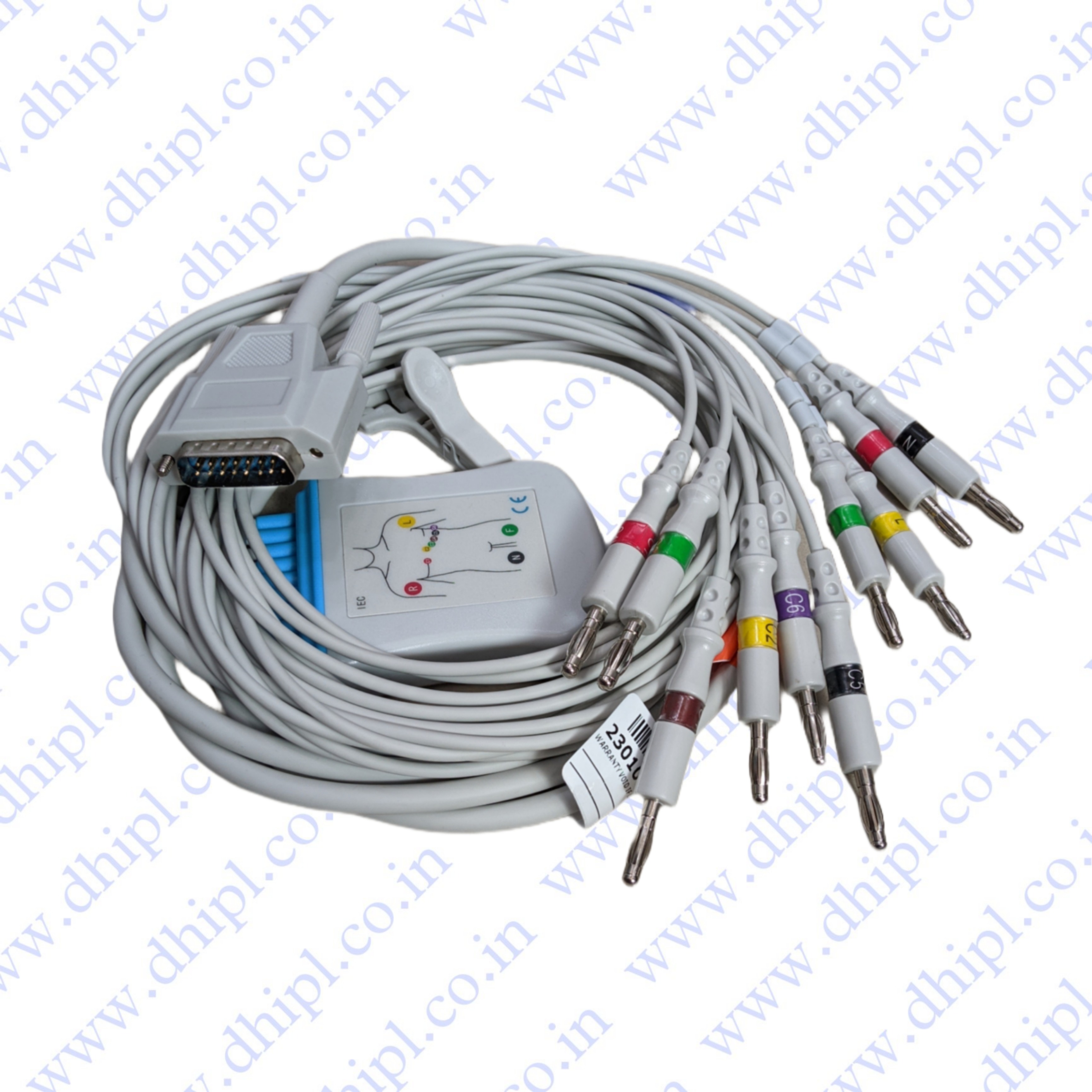 Buy NIHON KOHDEN COMPATIBLE 10 LEAD ECG CABLE 15 PIN (IEC) online at ...