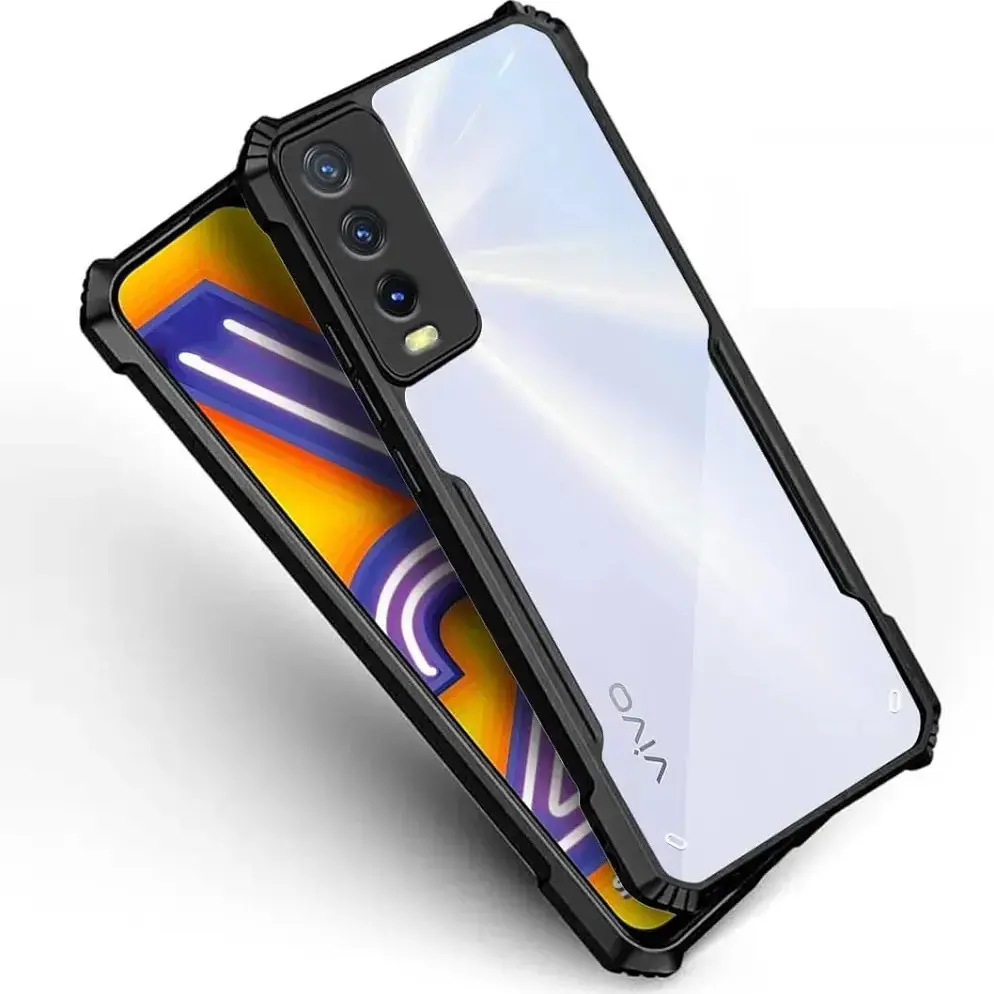 Buy Fashionury Back Cover for Vivo Y20 Vivo Y20i Four Corner Hybrid Soft PC online at best price SS Mobile Access