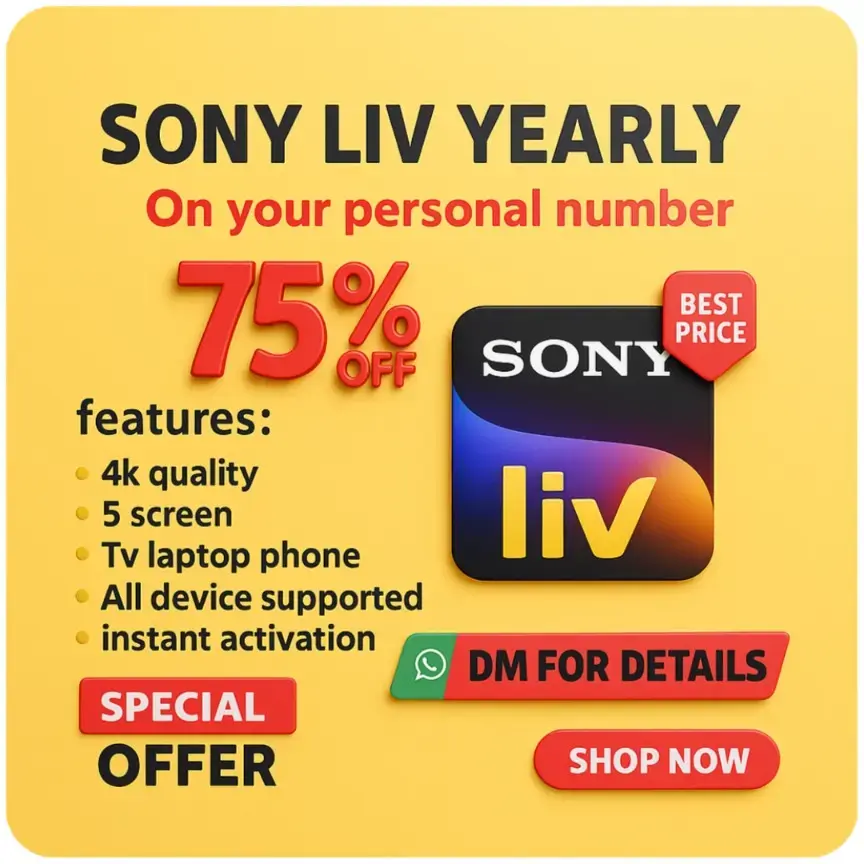 Buy Sony LIV yearly subscription (4K quality with 5 screens) online at ...