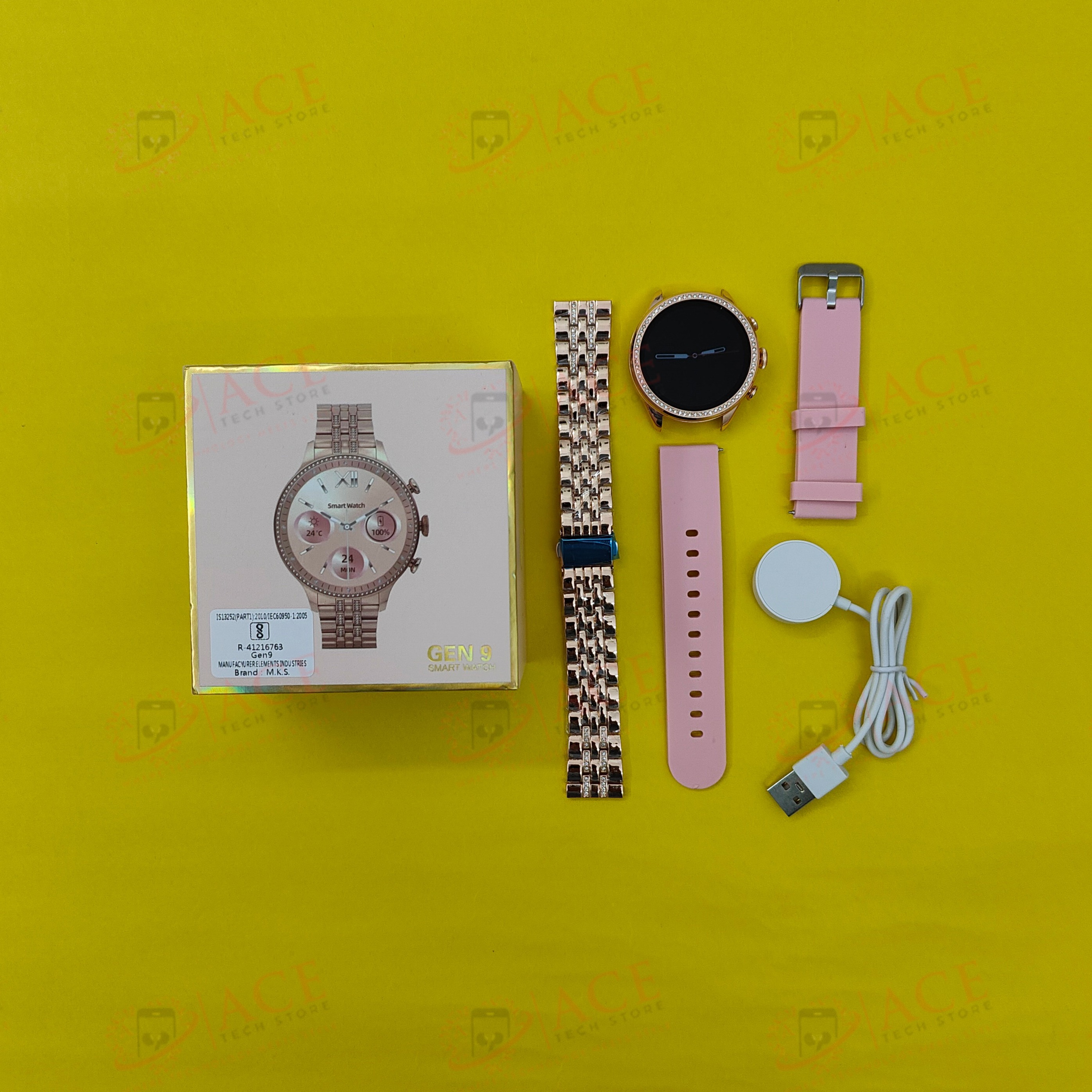 Buy Gen 9 Smartwatch Rose Gold online at best price | Ace Tech