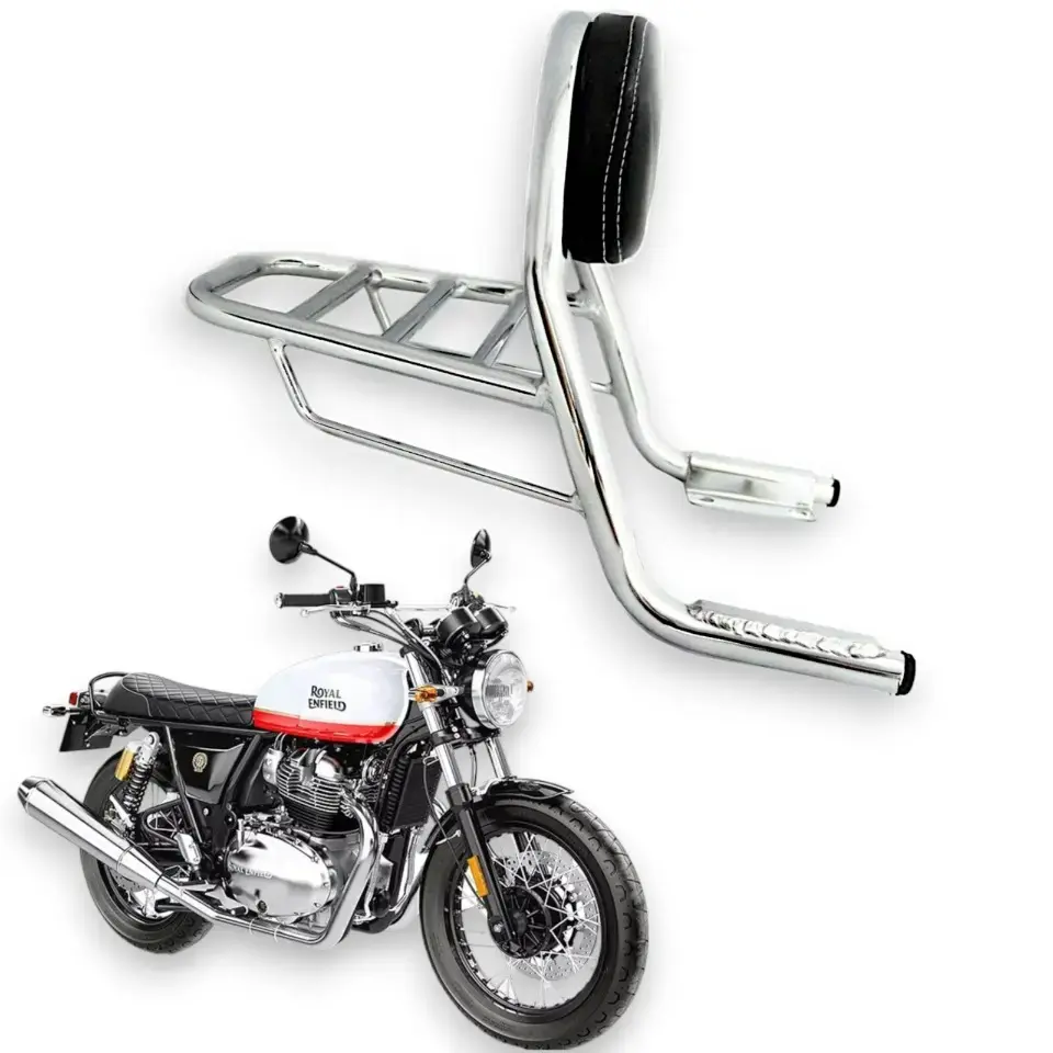 Buy Rear Luggage Rack With Backrest Compatible With Royal Enfield ...