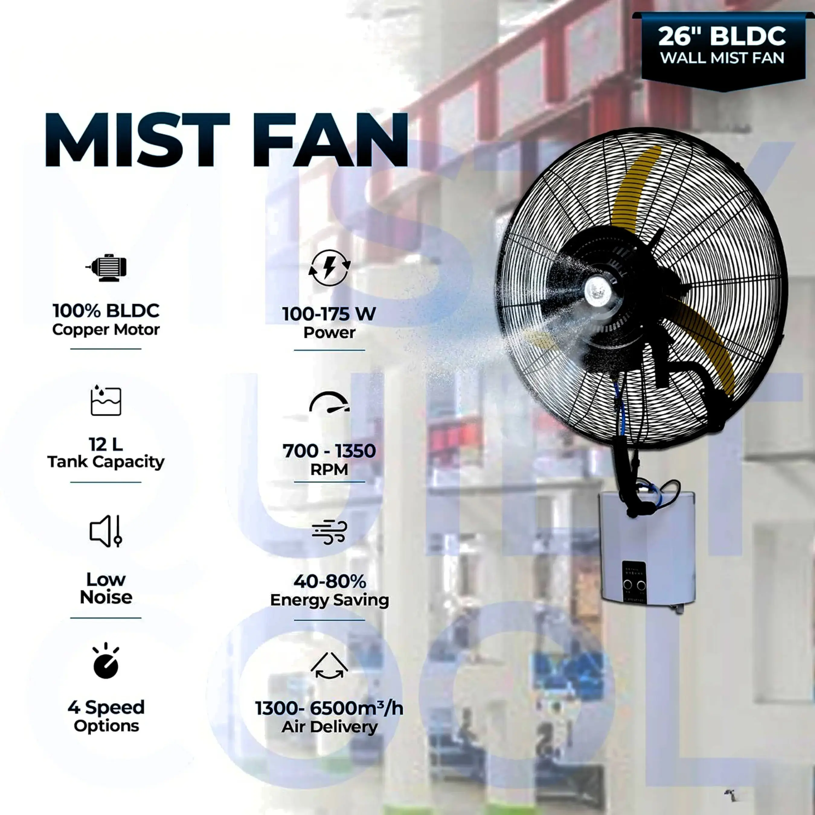 Buy Bswt 26 inches Mist Fan online at best price | BALAJI TRADERS