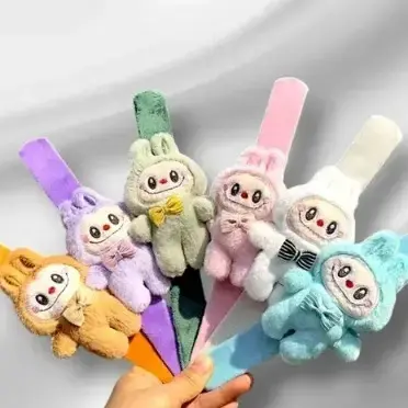 Labubu Plush Slap Bracelet Online | Cute Plush Wristband