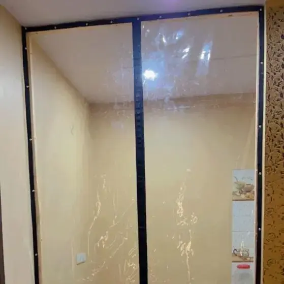 Buy Magnetic Transparent AC Curtain (3.5x7) online at best price | V ...