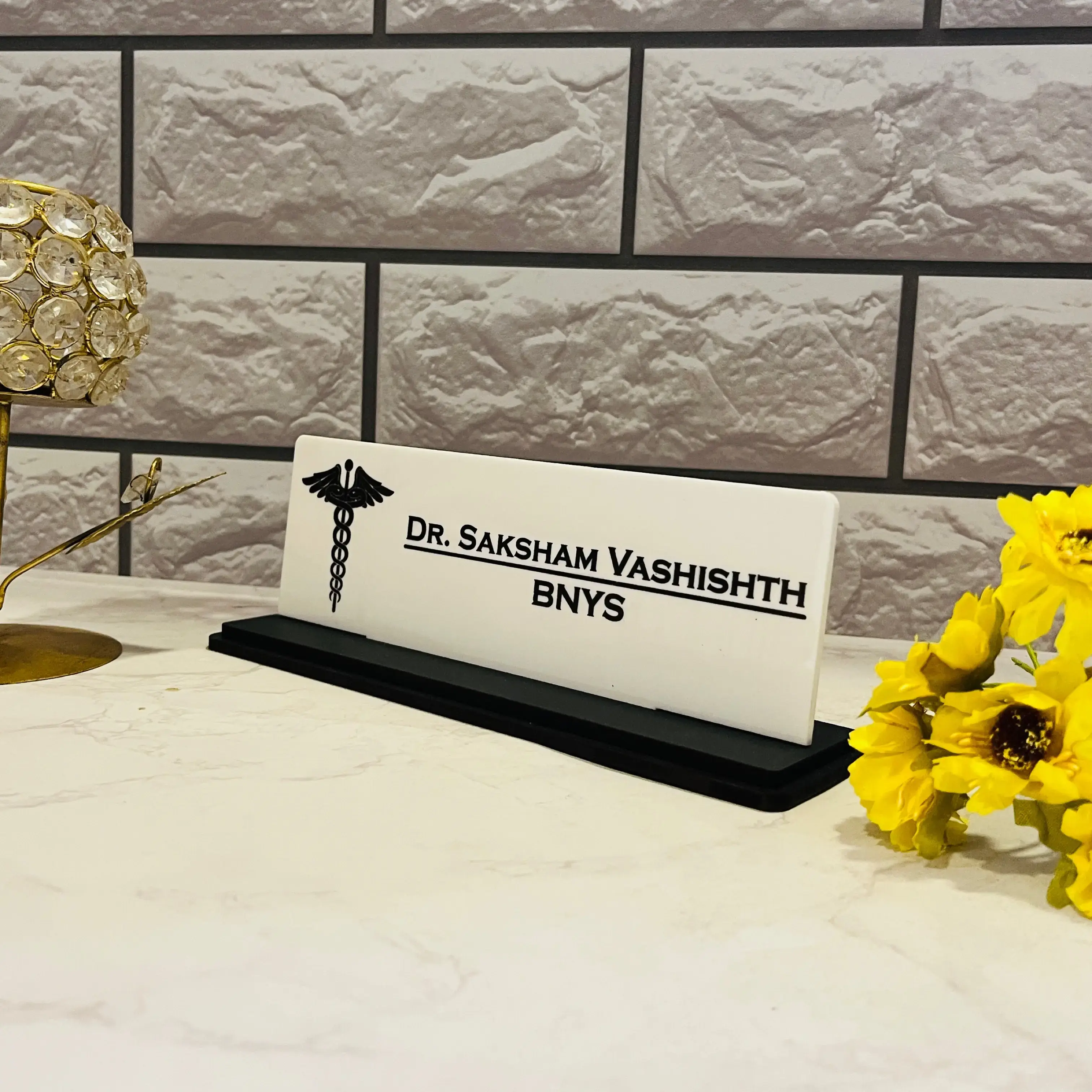 Doctor authorized Desk Name Plate
