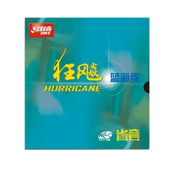 DHS Neo Hurricane 3 National Blue Sponge Table Tennis Rubber