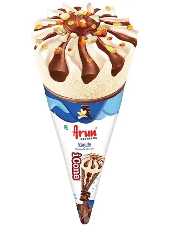 Buy Arun Vanilla Flavoured Cone Ice Cream 100 MILLI_LITRE online at ...