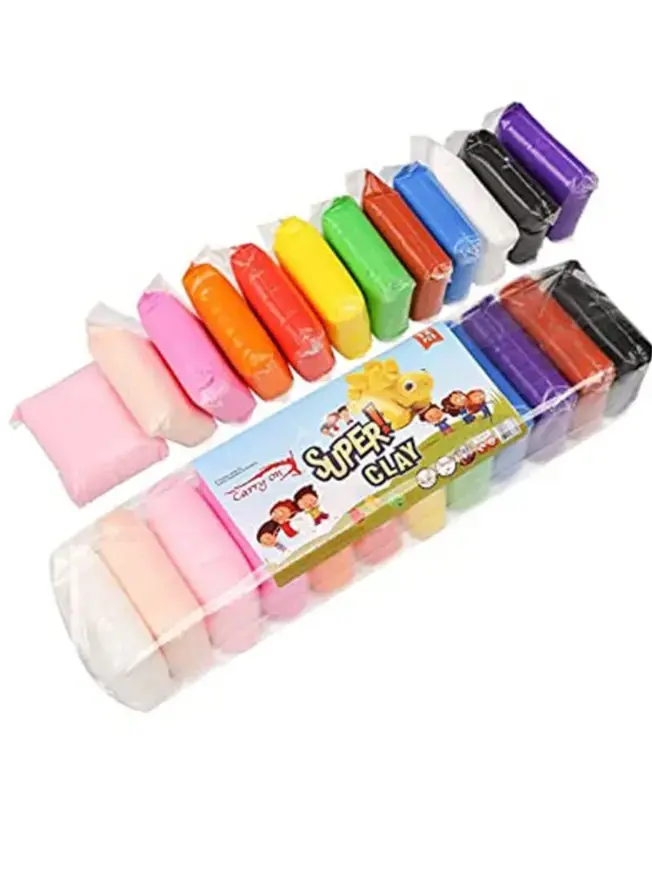 Buy Super Light DIY Clay 12 Different Color Fluffy Foam Clay with Tools ...