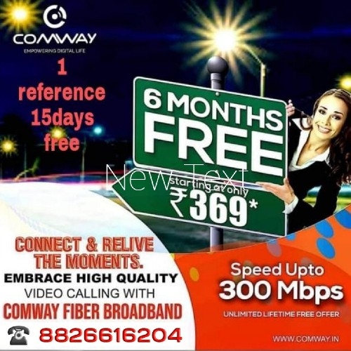 comway fiber broadband service - Order Online