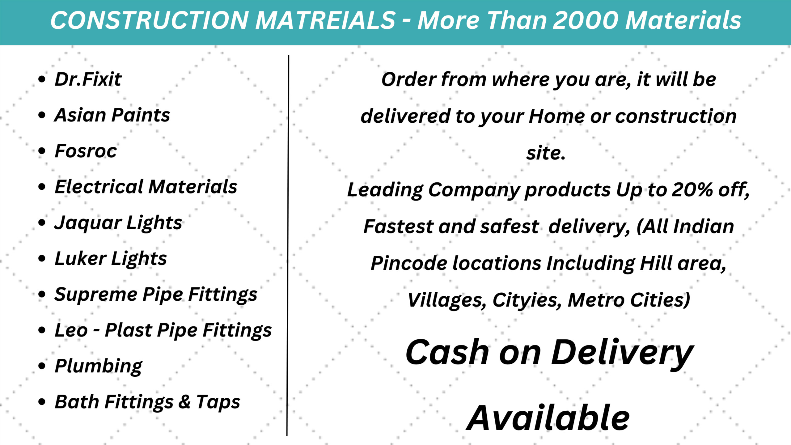 ConMat - Order Online