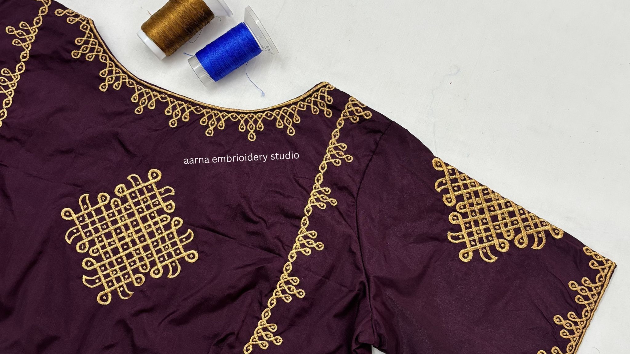 Aarna Embroidery Studio | Amani Geela | Computer Embroidery Blouse