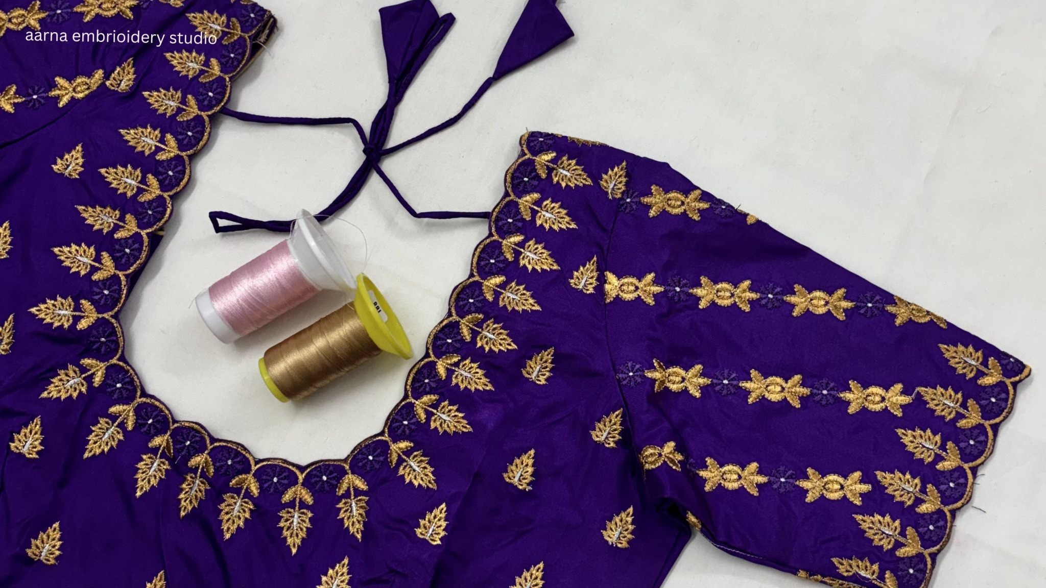 Aarna Embroidery Studio | Amani Geela | Computer Embroidery Blouse