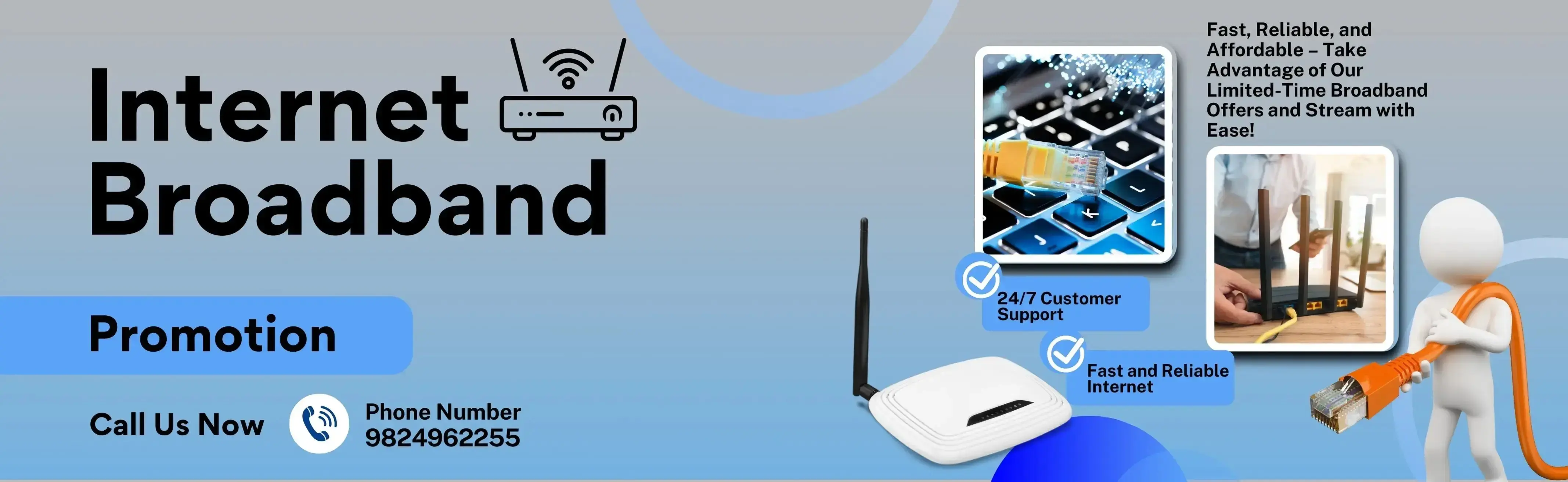 New Broadband and Internet Connection for Home and business